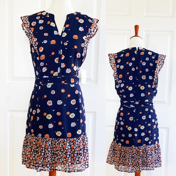 Maison Jules | Dresses | Maison Jules Floral Chiffon Dress | Poshmark